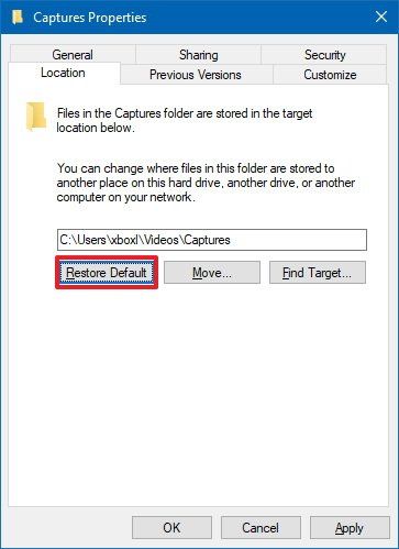 How to change Windows 10's Game DVR Captures folder location | Windows ...