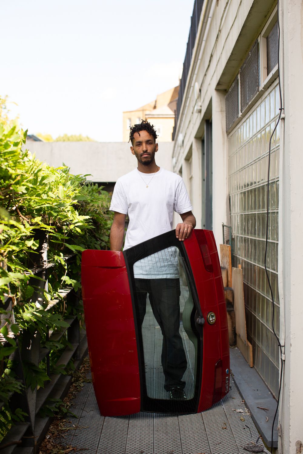 Andu Masebo turns a red Alfa Romeo into furniture | Wallpaper