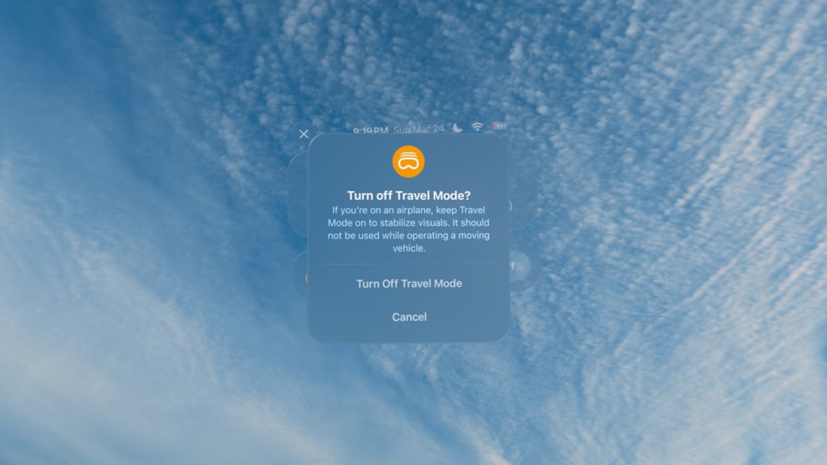How to use Travel Mode with Apple Vision Pro on an airplane | iMore