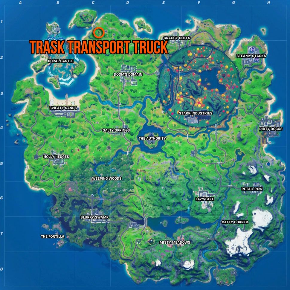 Fortnite Trask Transport Truck location: Where to locate a Trask ...