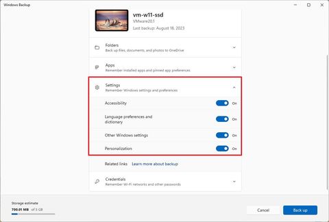 How to use the new Windows 11 Backup app | Windows Central