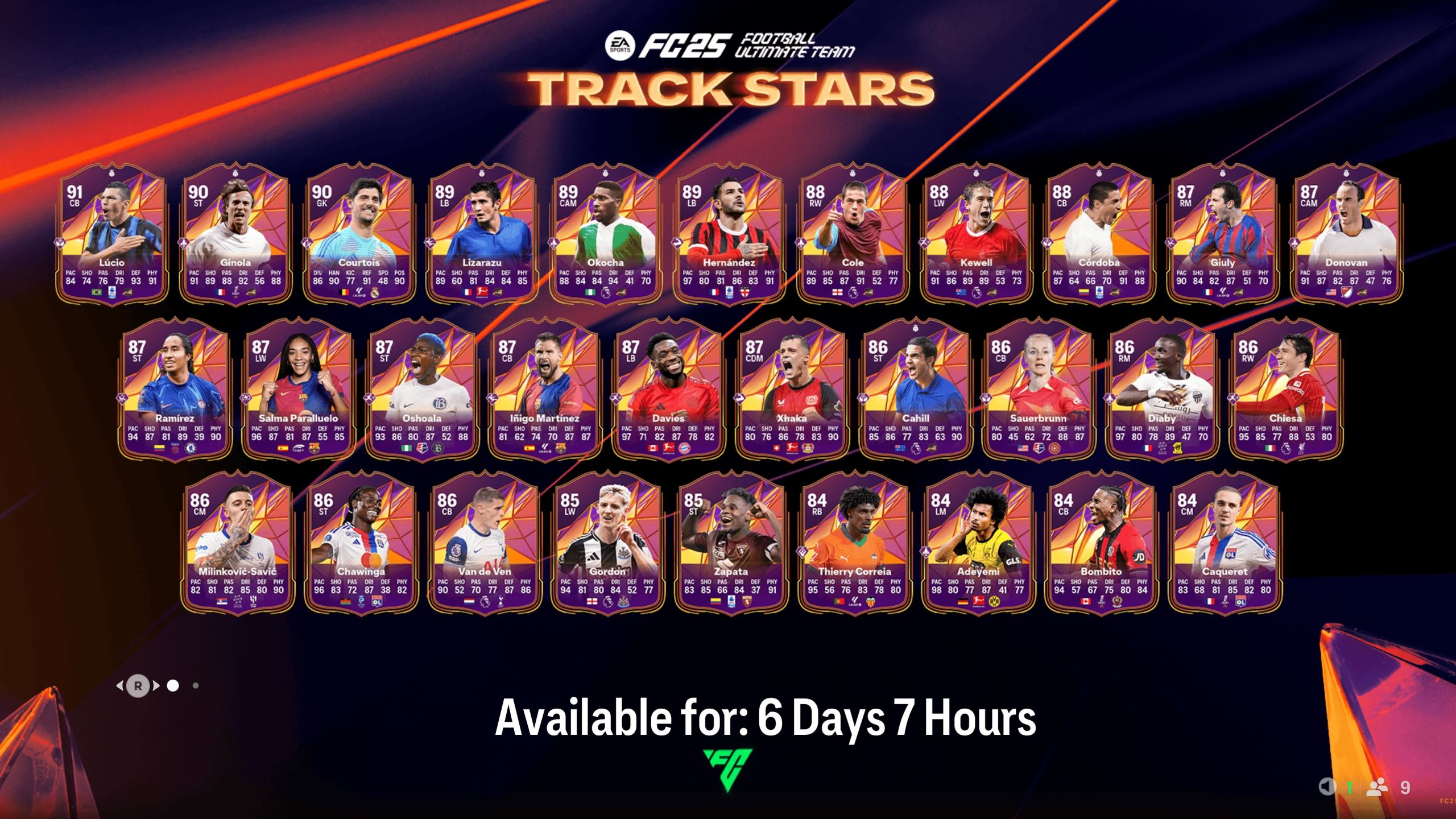 EA FC 25 Track Stars pace ratings and full cards list | GamesRadar+