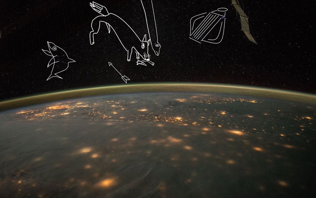 Astronaut Doodles Adorable Constellations on Photos from the ...
