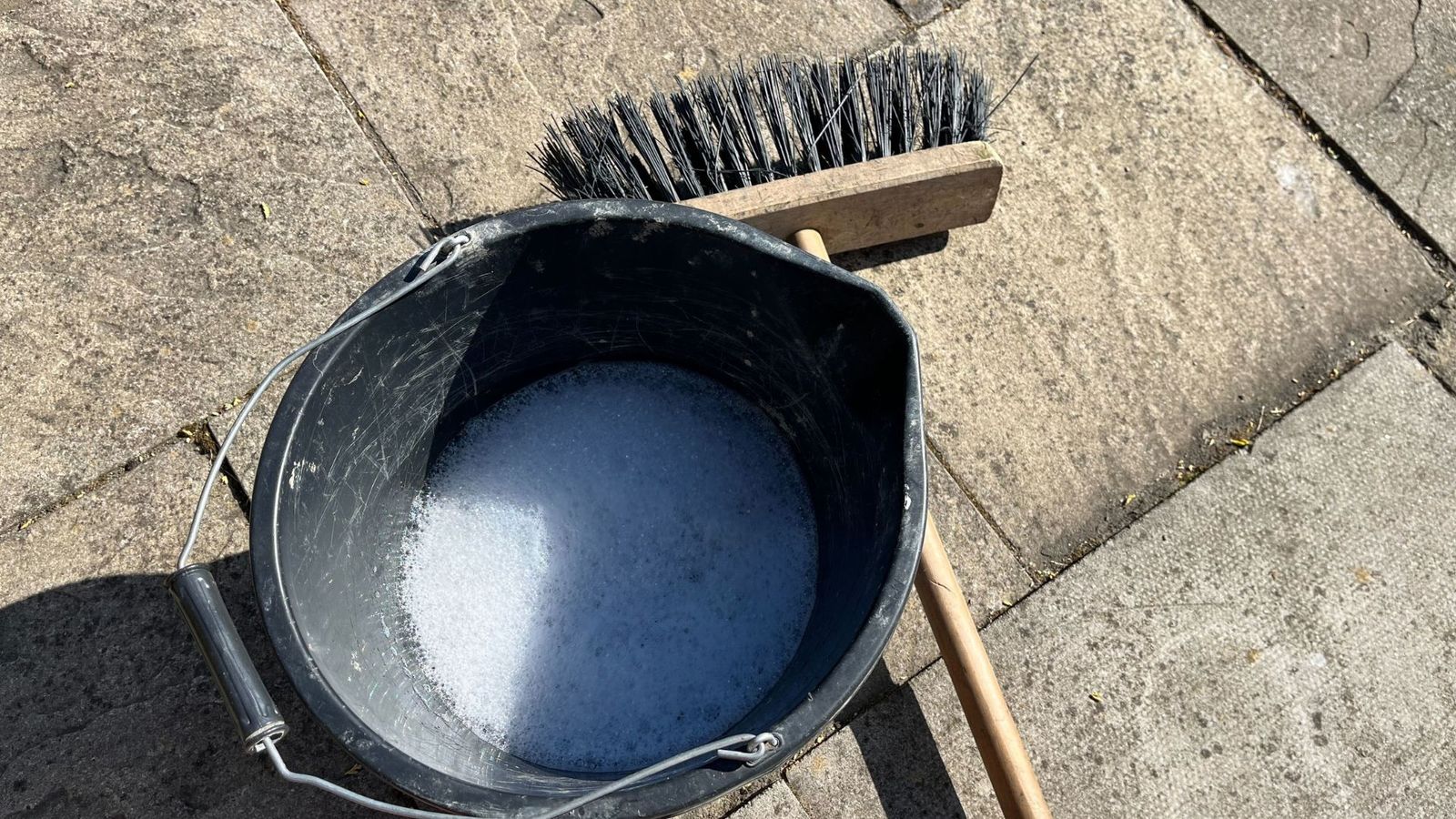 How to clean patio slabs without using a pressure washer | Woman & Home