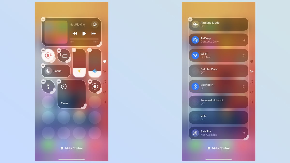 How to resize Control Center widgets in iOS 18 | Tom's Guide How to resize Control Center widgets in iOS 18 | Tom's Guide