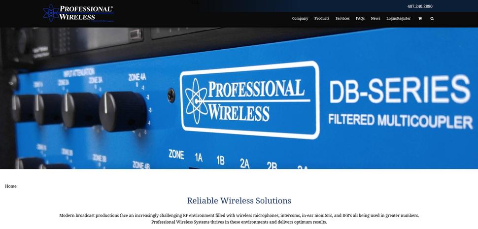 Professional Wireless Systems (PWS) Unveils New Website | TV Tech