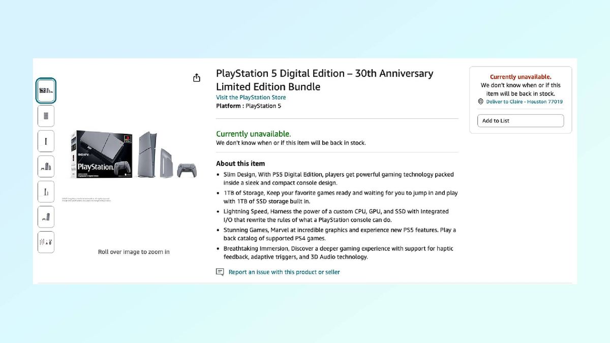 PS5 Pro pre-orders and PS5 Slim 30th Anniversary Collection restock ...