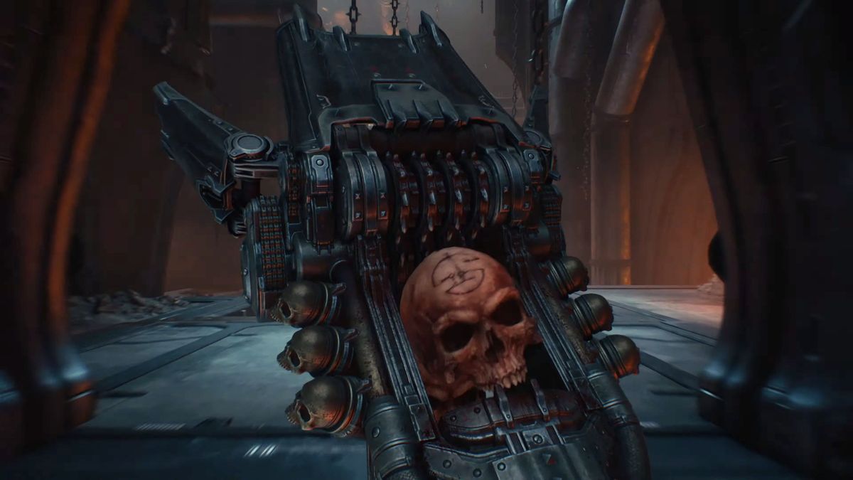 Doom's new gun is a ludicrous 'skull garbage disposal.' Finally, a gun ...