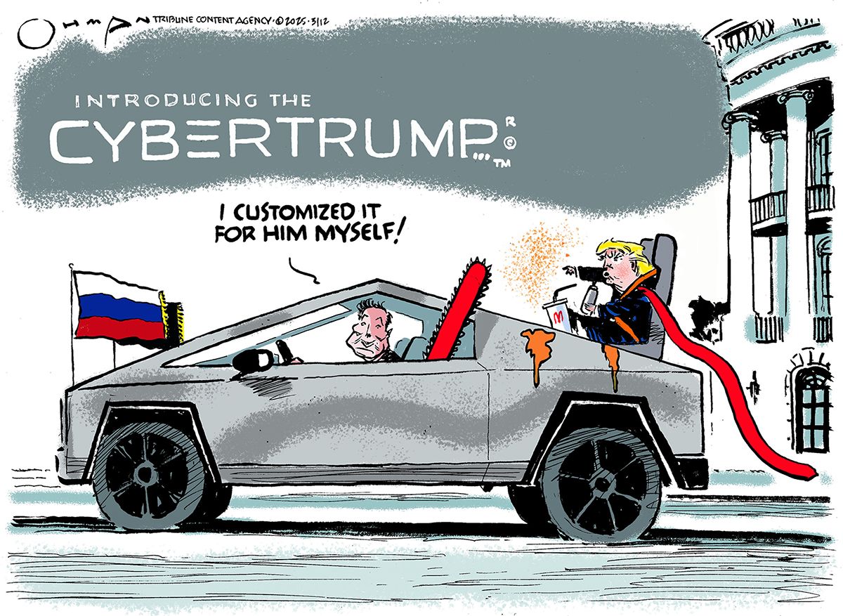 5 government-backed cartoons about the White House Tesla sale | The Week