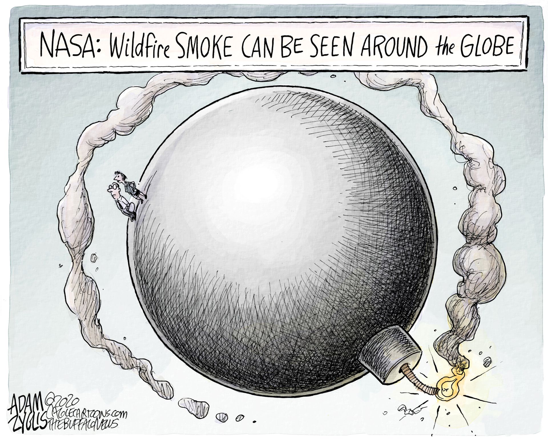 Editorial Cartoon World Wildfires climate change disaster bomb | The Week