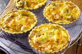 Leek and Cheddar tartlets | British Recipes | GoodtoKnow