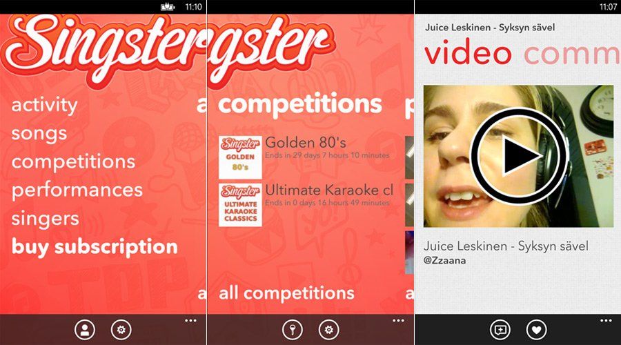 Sing your heart out, karaoke style with Singster for Windows Phone ...