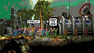 This retro-futuristic platformer about rescuing spacemen on an alien ...