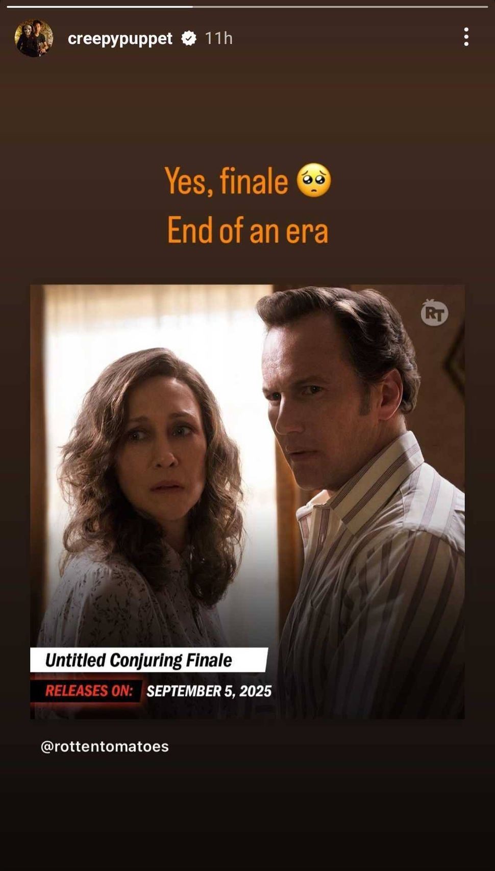 James Wan celebrates the "end of an era" as The Conjuring's final film ...