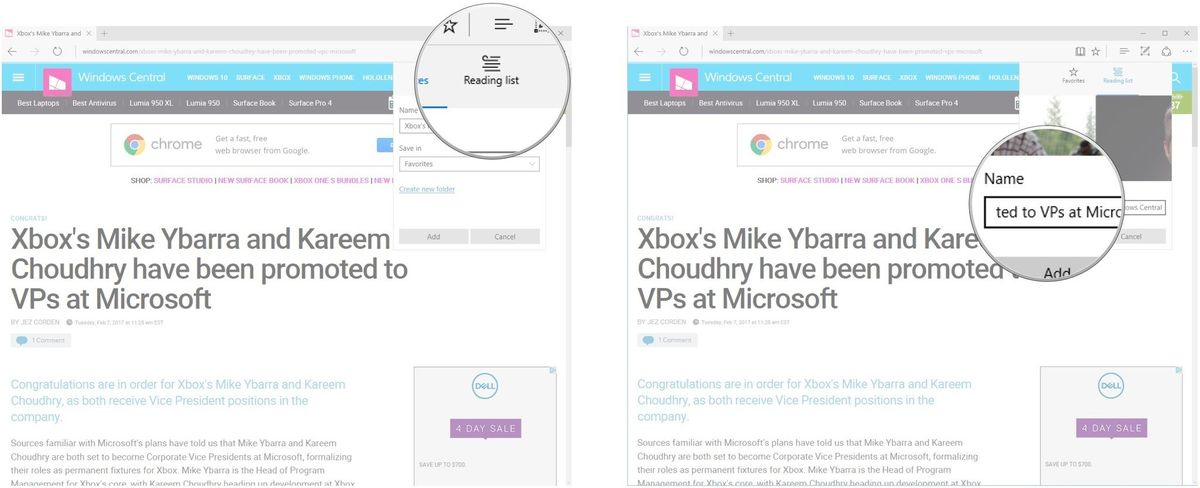How to customize your reading list in Edge for Windows 10 | Windows Central