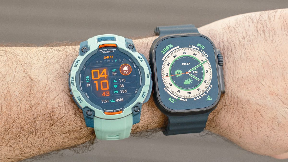 I tested the Apple Watch Ultra 2 vs the Garmin Instinct 3 by hiking ...
