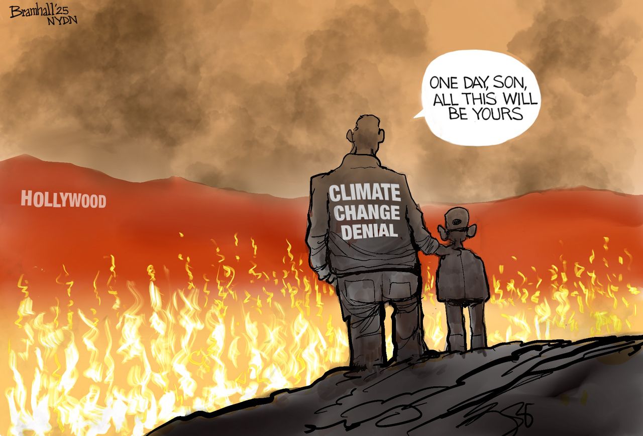 5 inflammatory cartoons on the L.A. wildfires | The Week