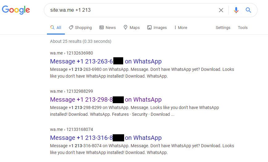 WhatsApp can reveal your phone number in Google searches — how to ...