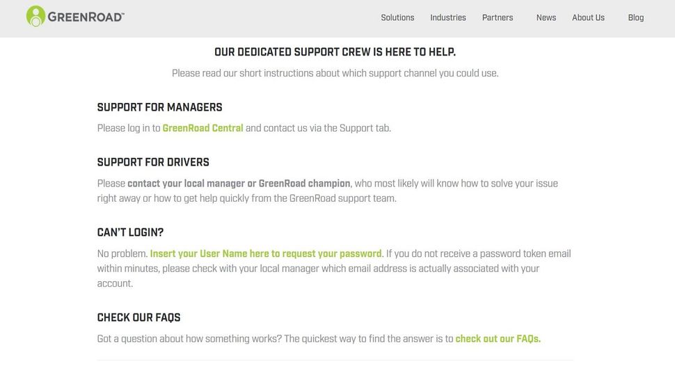GreenRoad fleet management review | TechRadar