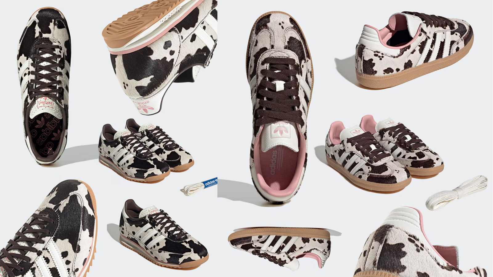 Like everyone else, I'm obsessed with these Adidas cow print trainers ...