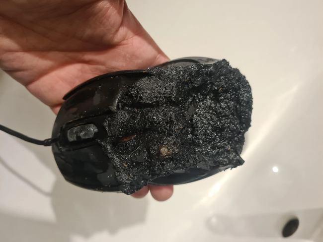 Gigabyte gaming mouse allegedly goes up in flames — scorched device ...