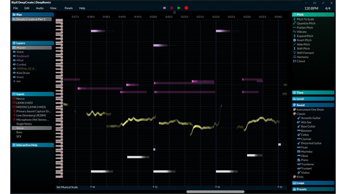 RipX DeepCreate is a recording playground that treats audio and MIDI as ...