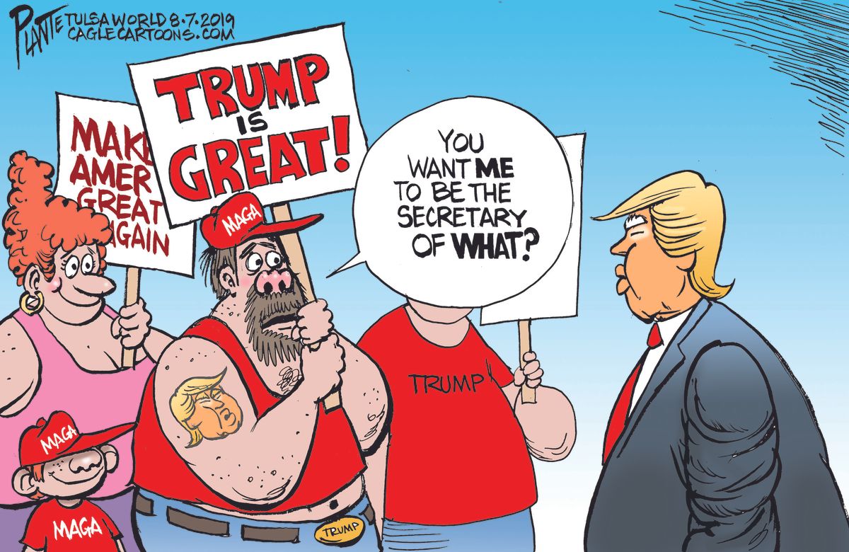 Political Cartoon U.S. MAGA Rally Trump Fans Cabinet Appointment | The Week