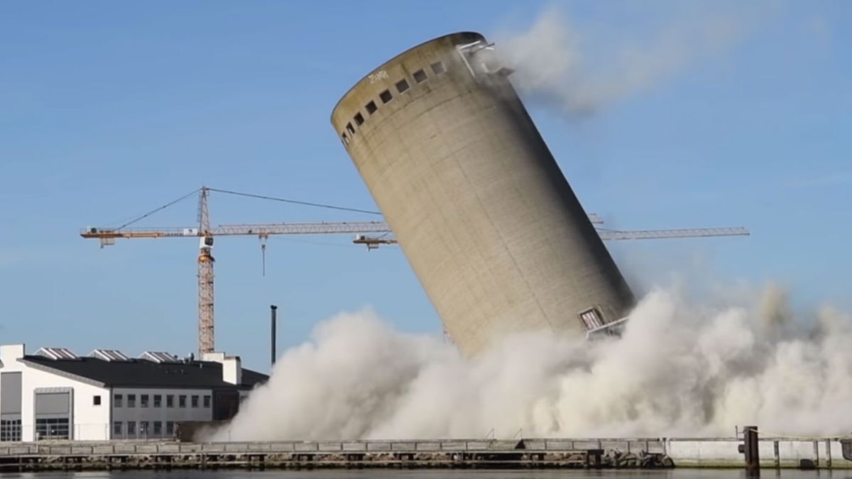 Video: silo topples onto library in demolition gone wrong | The Week