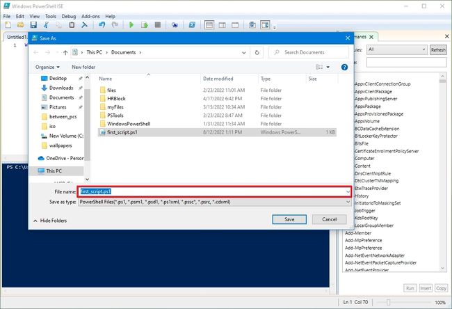 How To Create And Run A Powershell Script File On Windows 10 Windows Central