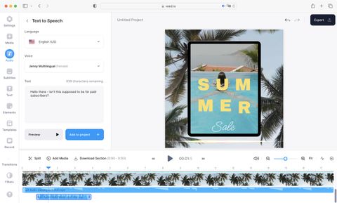 Veed review | TechRadar