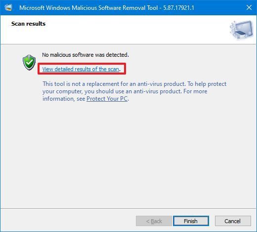 How to clean Windows 10 setup using the Malicious Software Removal Tool ...