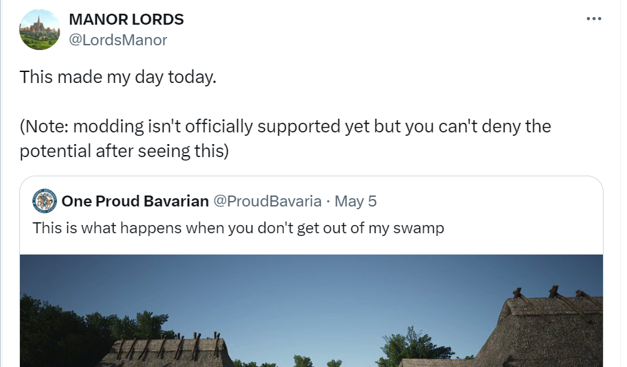 Despite not having mod support, Manor Lords player adds Shrek to the delight of its developer ...