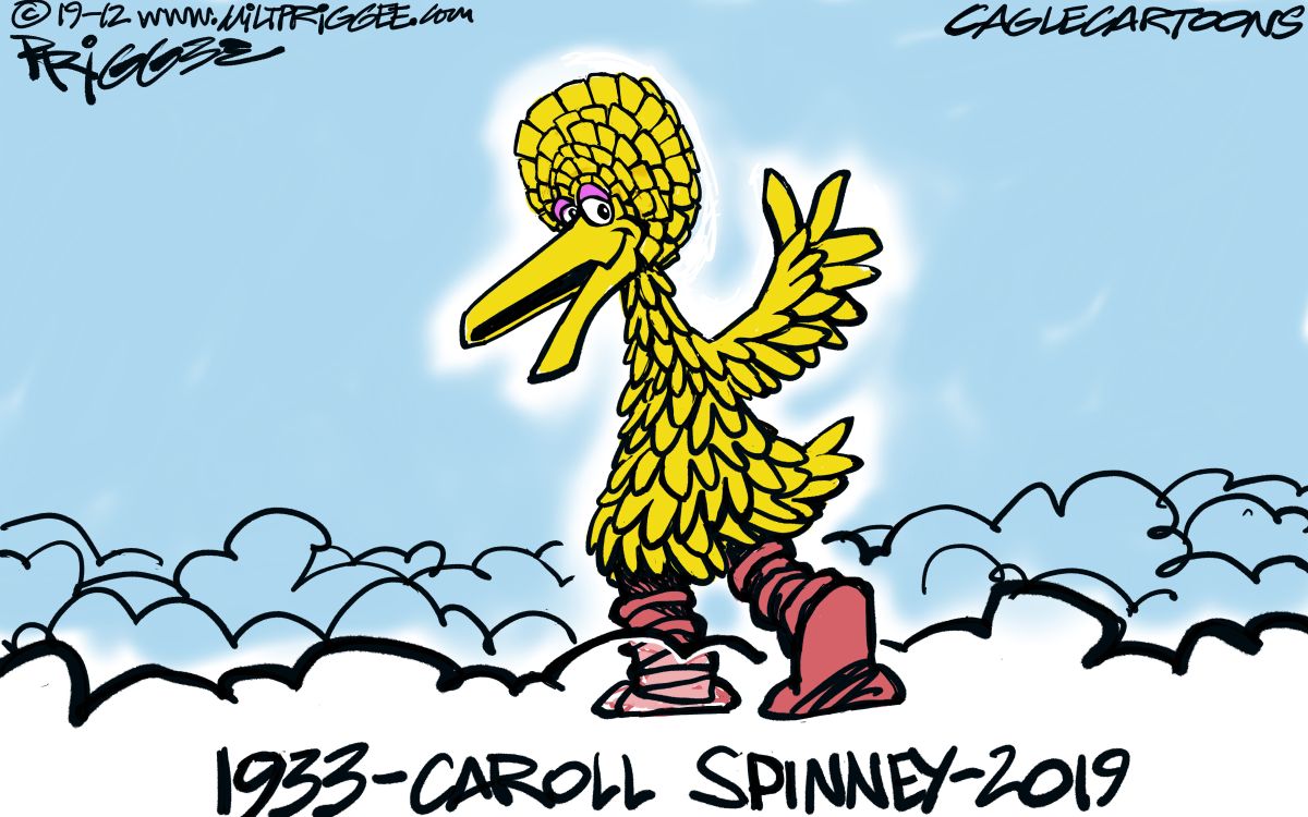 Political Cartoon U.S. RIP Big Bird Sesame Street Caroll Spinney | The Week