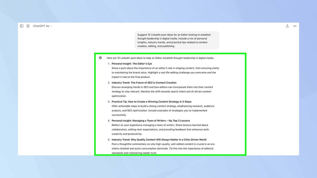 5 powerful ChatGPT prompts to boost your linkedIn profile | Tom's Guide