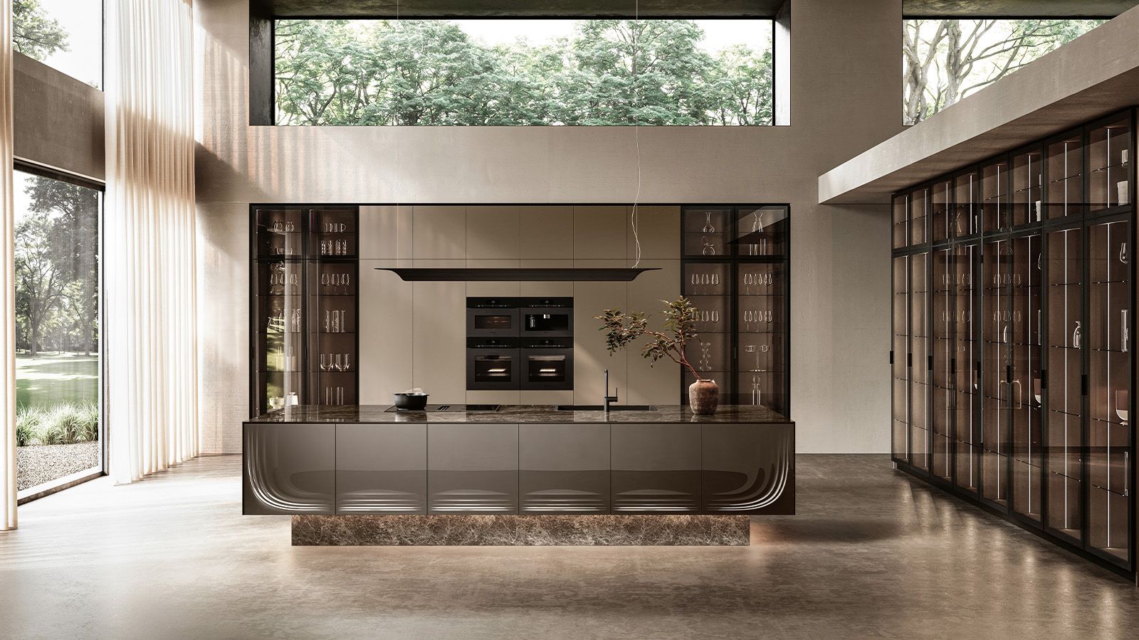 Zaha Hadid Architects’ kitchen collection is inspired by the geology of ...