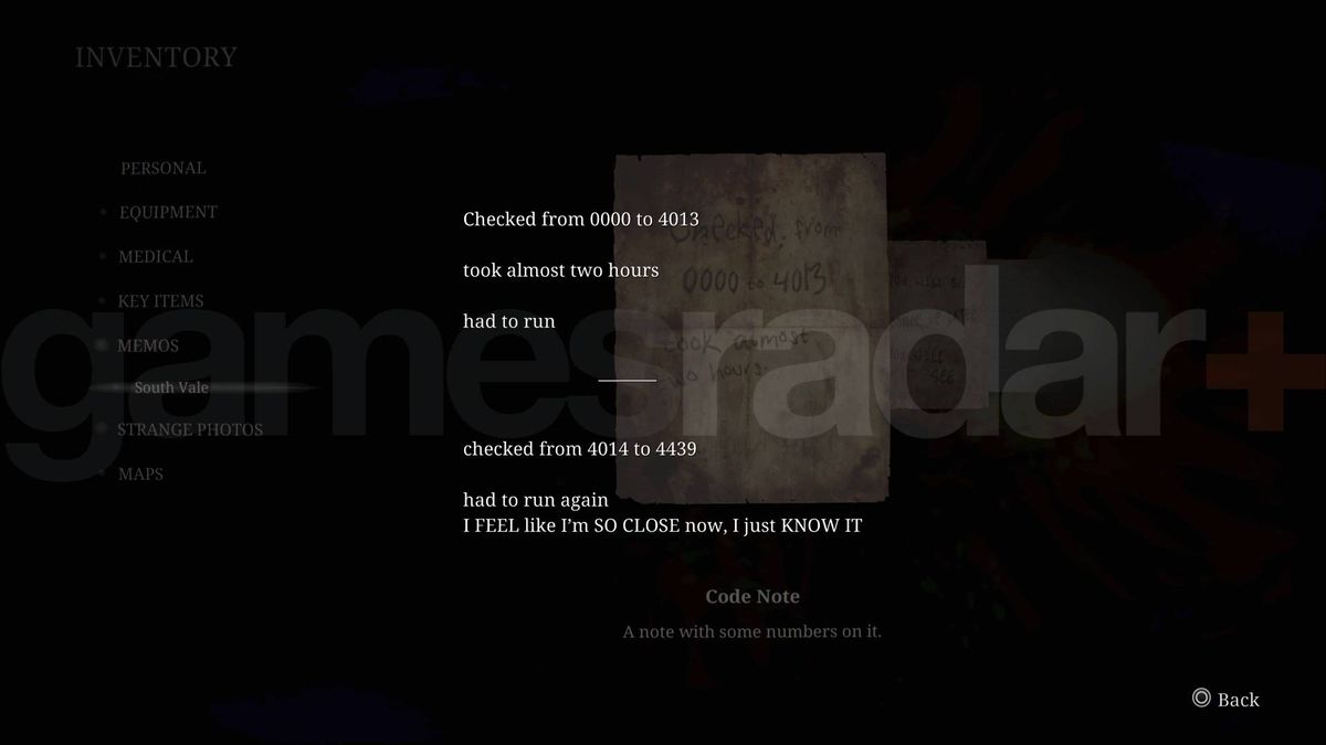Silent Hill 2 Grand market keypad code location | GamesRadar+