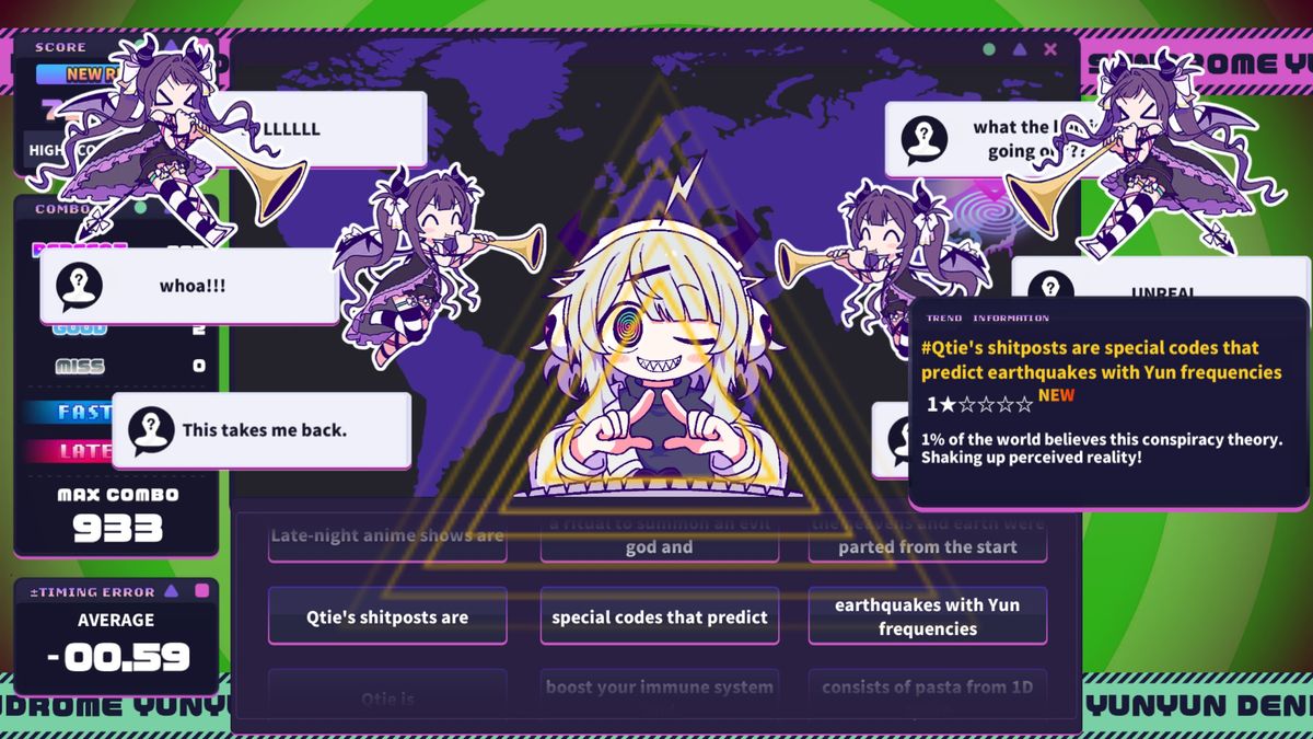 I'm going gaga for this rhythm game where a psychotic anime girl is ...