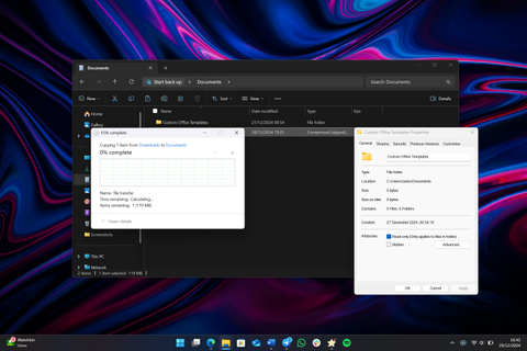 Windows 11’s file copy dialog is getting refreshed UI for dark mode ...