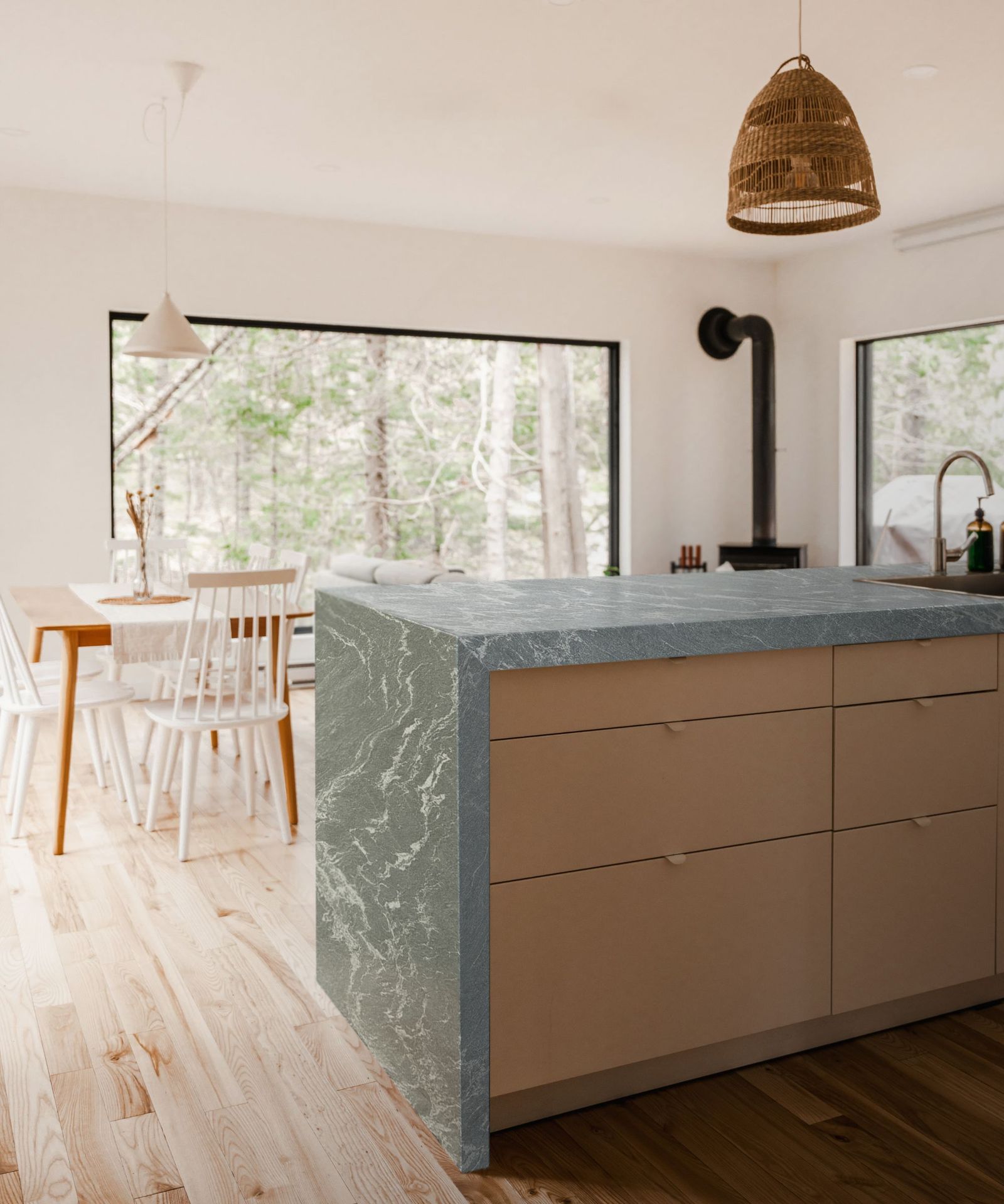 What is a waterfall countertop? Experts on the pros and cons | Homes ...