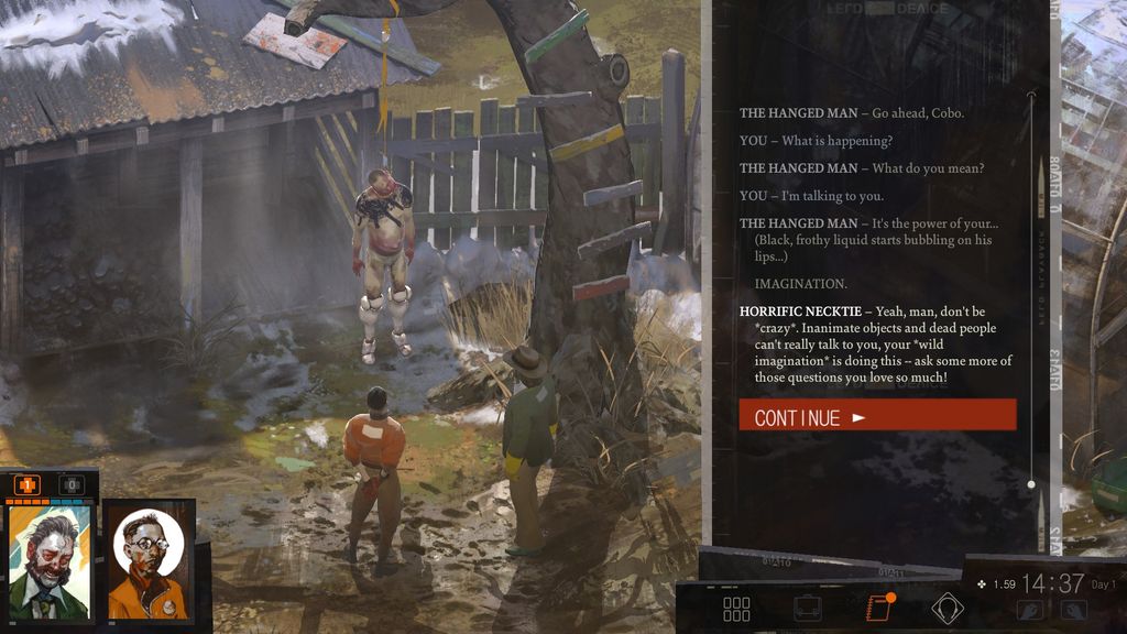 A conversation with the voice of your subconscious in Disco Elysium ...