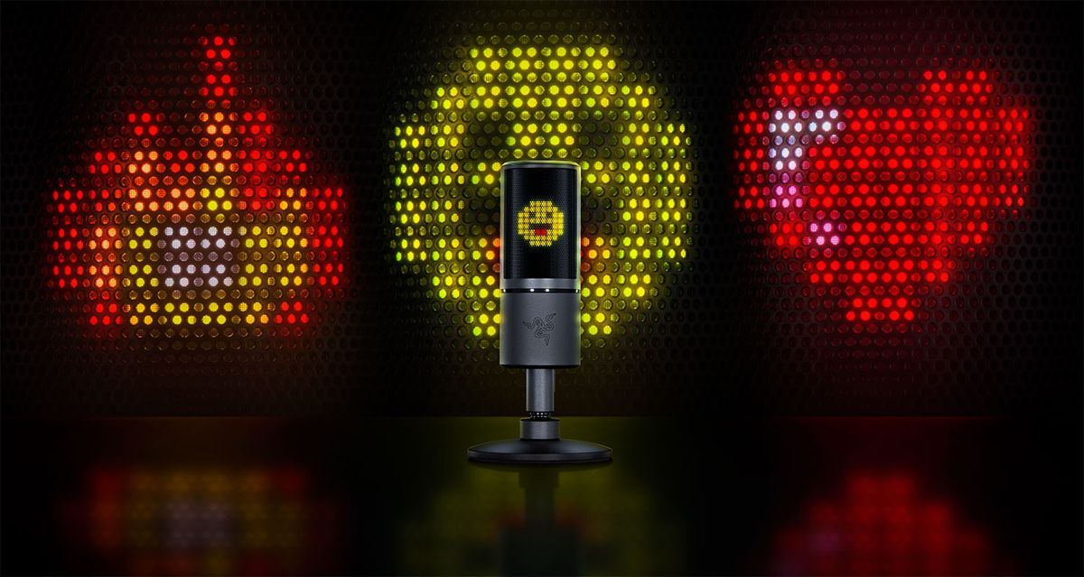 Razer's new RGB microphone displays interactive emoticons while ...
