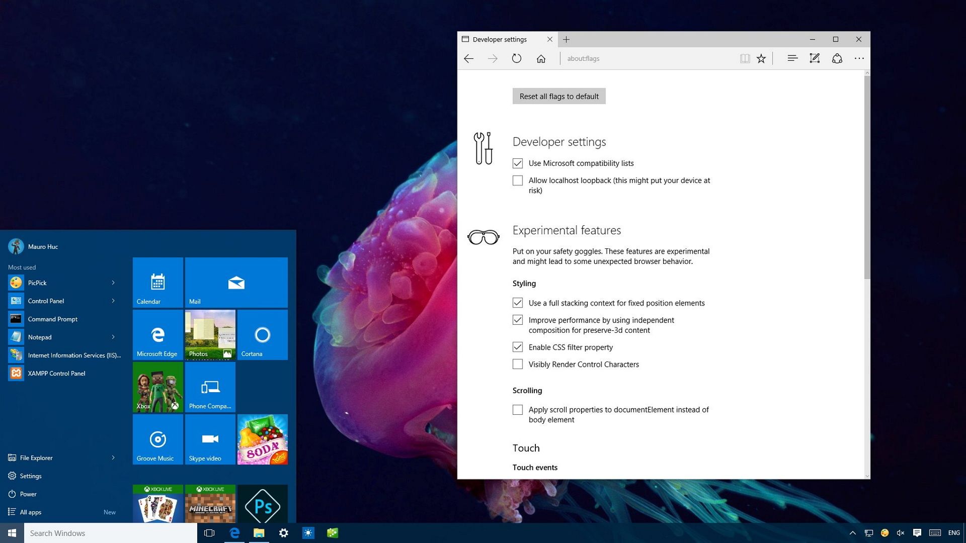 Understanding the 'about:flags' settings page in Microsoft Edge for PC ...