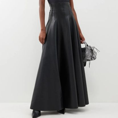 Leather maxi skirts are trending - shop the best ones here | Marie Claire UK