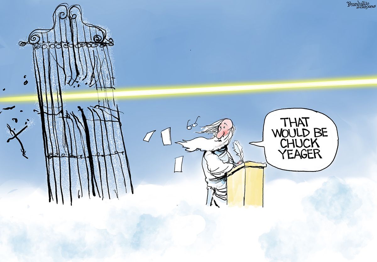 Editorial Cartoon U.S. Chuck Yeager RIP | The Week