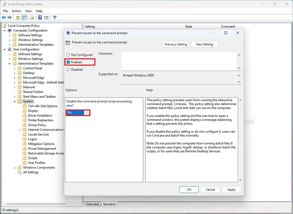 How to disable Command Prompt on Windows 11 and 10 | Windows Central