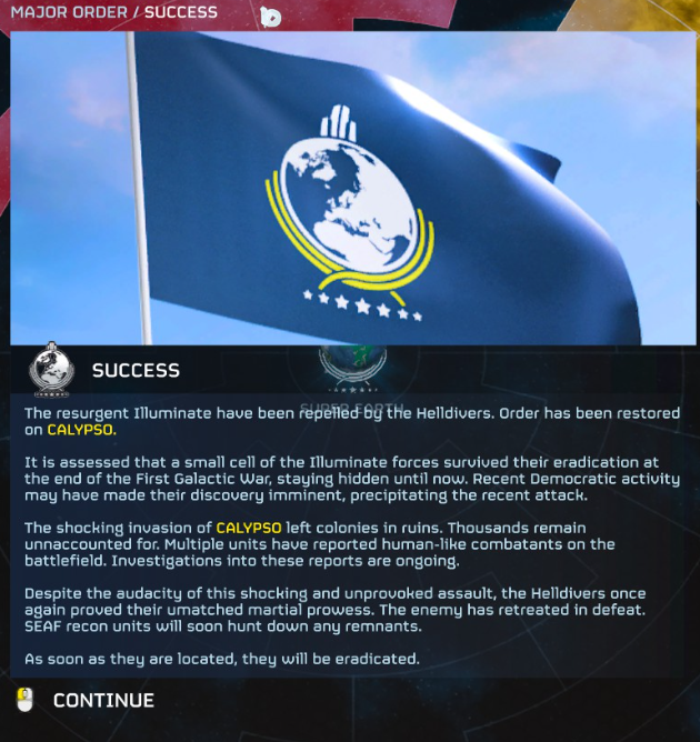 It was down to the wire, but Helldivers 2 players are celebrating after giving the Illuminate ...