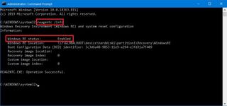 How to enable Windows Recovery Environment (WinRE) on Windows 10 ...