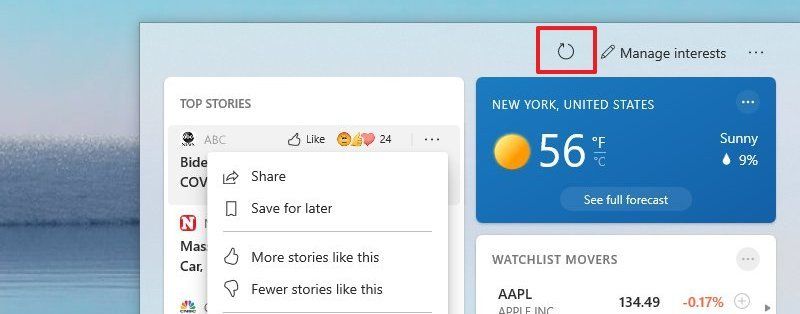 How to use the Windows 10 news and interests taskbar widget | Windows ...