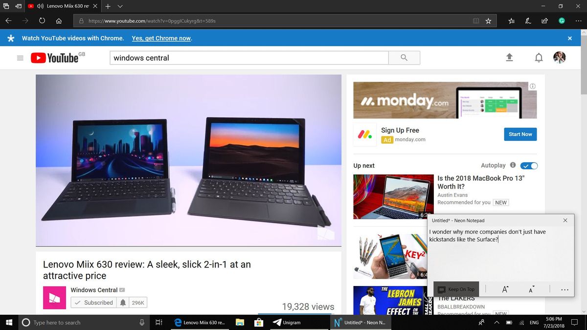 Neon Notepad [Windows 10 Review]: Pop into Compact Overlay Mode ...