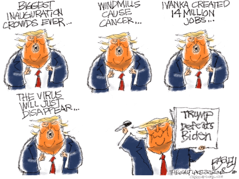 Political Cartoon U.S. Trump Biden victory 2020 | The Week